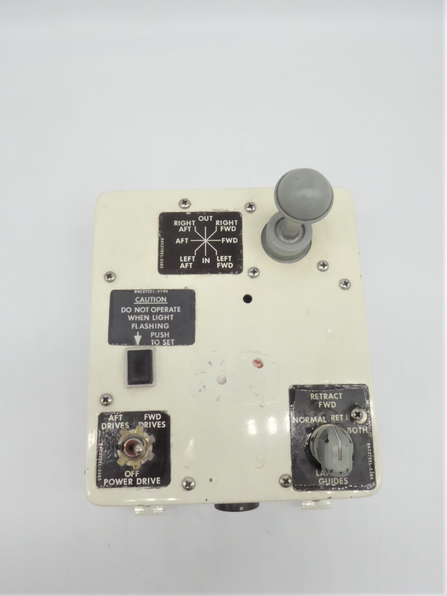 British Airways G-BYGD B747 Cargo Handling Control Panel - Plane Reclaimers