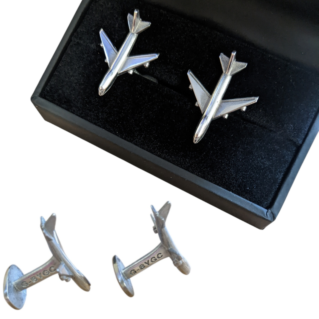 Boeing 747 G-BYGC Cast Skin Cufflinks – Aviation Jewellery - Plane ...