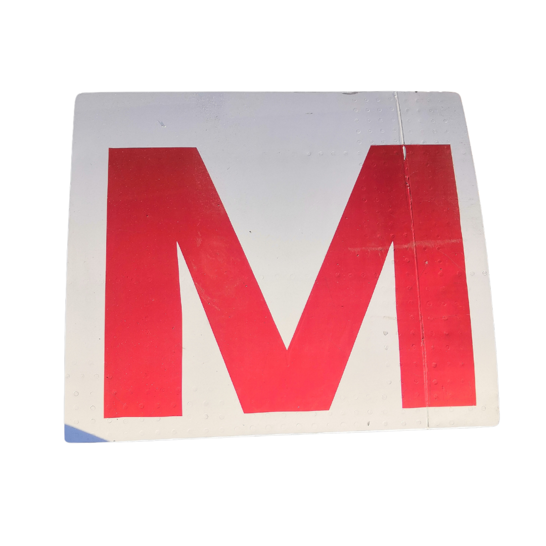 Liverpool - City of Music - Aircraft Skin Letter "M" - Plane Reclaimers