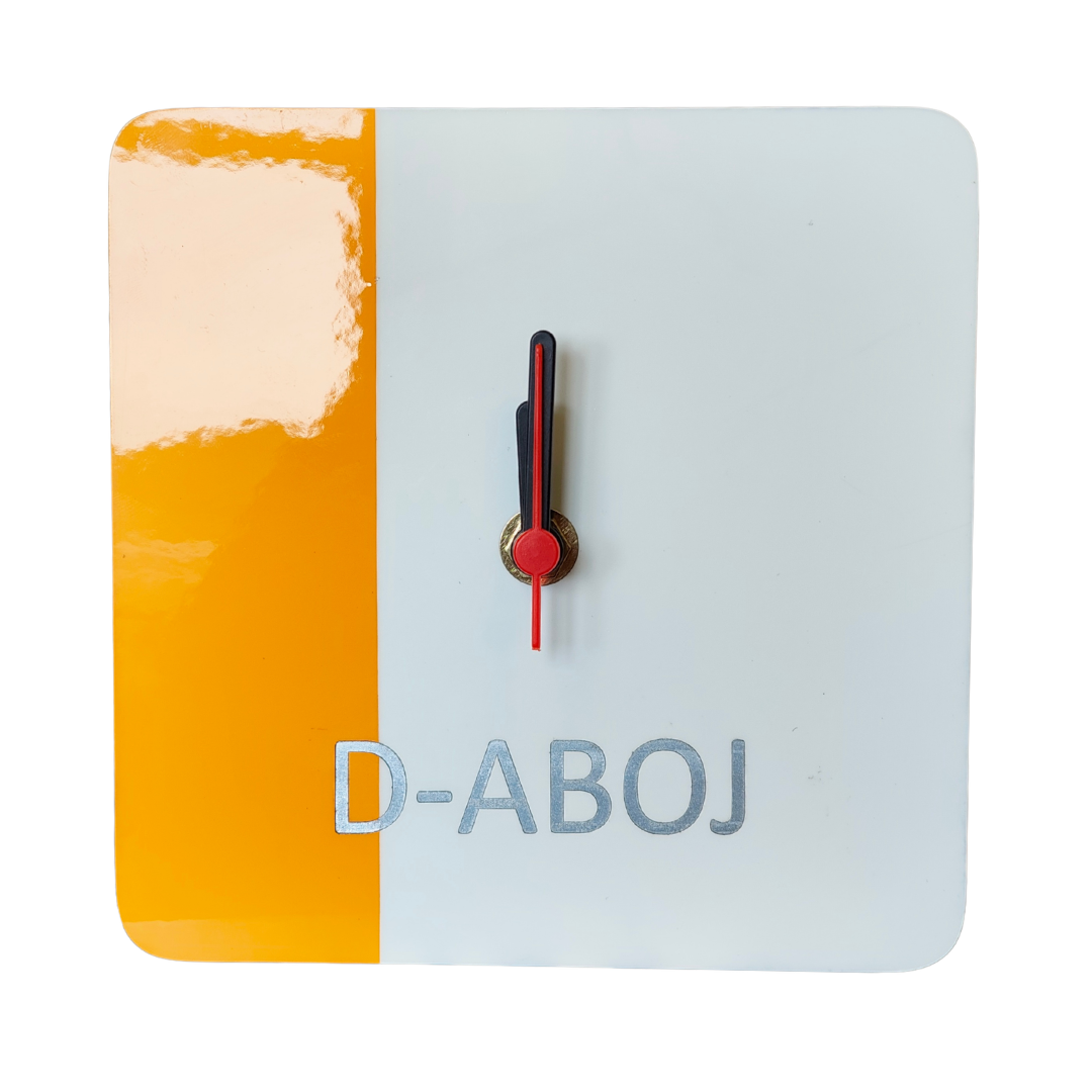 D‑ABOJ Engraved Aircraft Skin Clock - Plane Reclaimers